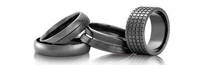 Black Zirconium Rings & Zirconium Bands for Men in Brisbane – Starfire ...